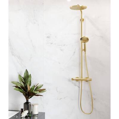 Hansgrohe Raindance Select S 240 Duş Kolonu, Termostatlı, Parlak Altın ...